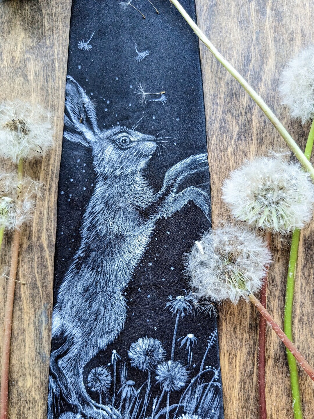 Rabbit Necktie, Boxing Rabbit, Custom Necktie, Hand Painted Tie, Zodiac ...