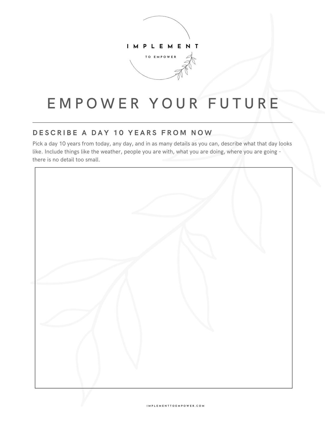 Empower Your Future 10-year Vision Planner - Etsy