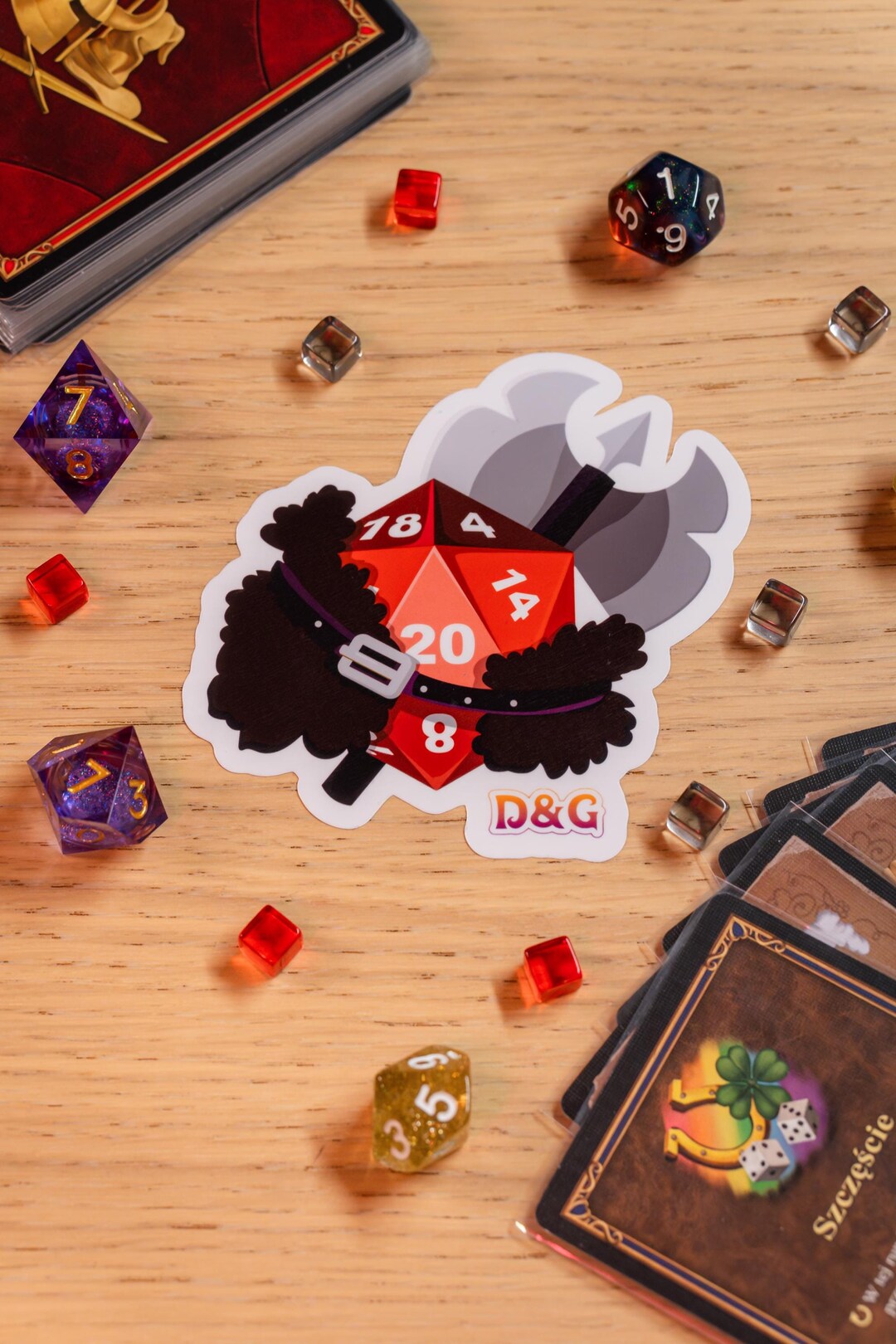 Dnd | Warrior | Dice Class Stickers | D&D Stickers | Glossy Papper ...