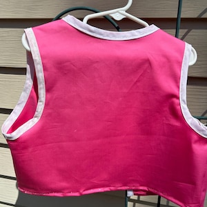 Cowgirl Vest in Pink With White Long Fringe and Sparkle, Cowgirl Vest ...