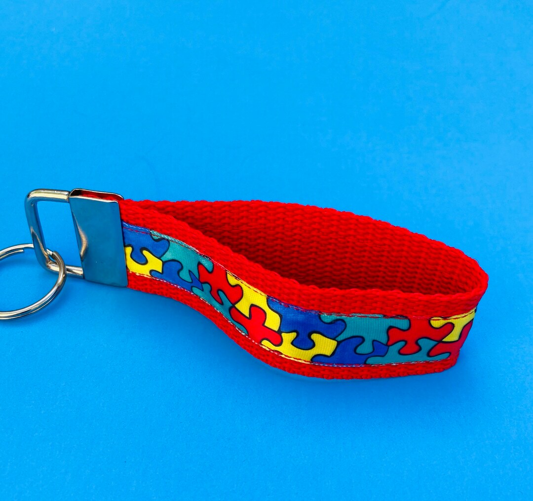 Autism Awareness Key Fob. Autism Awareness Wristlet Key Fob, Autism ...