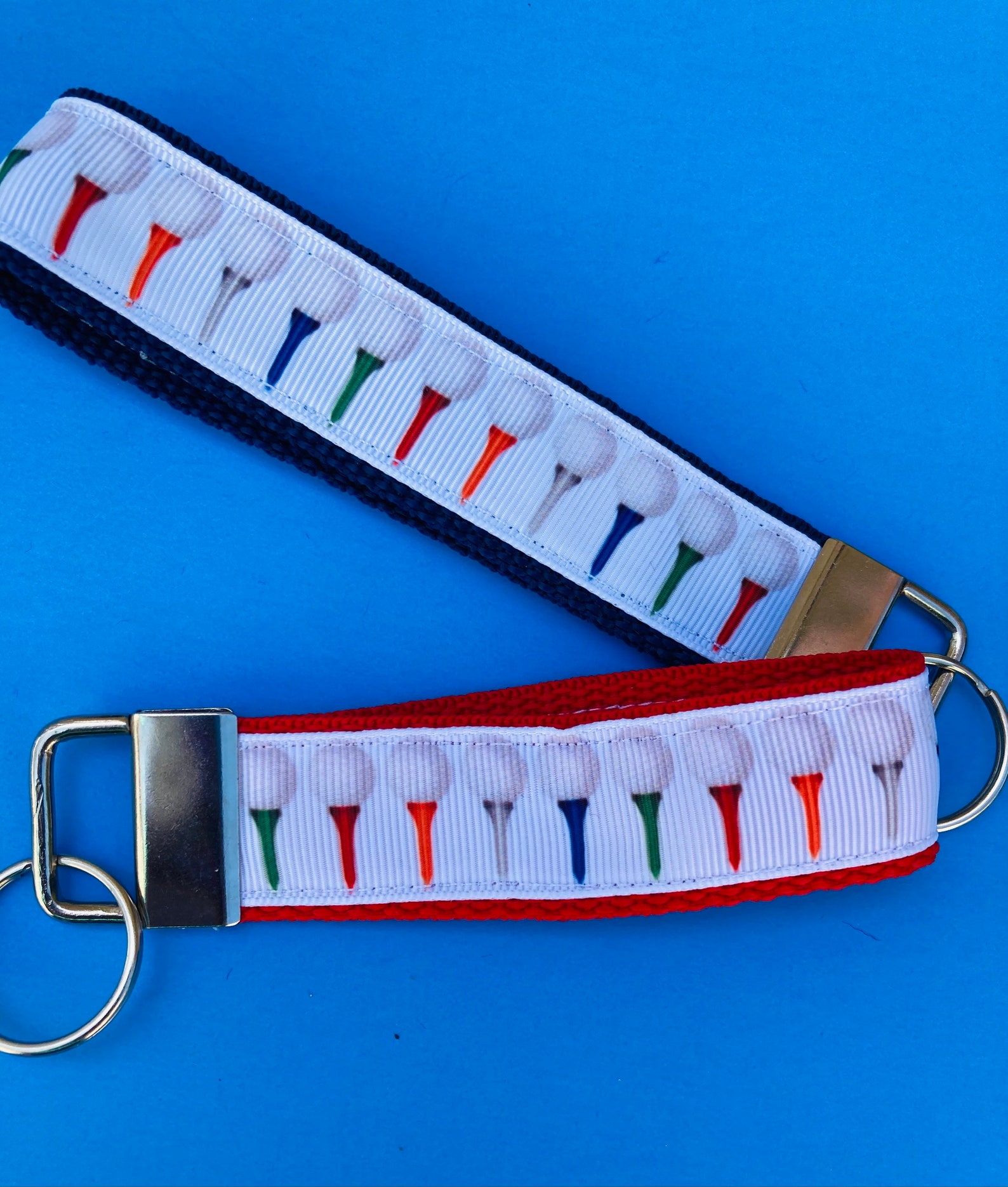 Golf Key Fobs Golf Flag Fobs Wristlet Fobs Golf Flag Key - Etsy