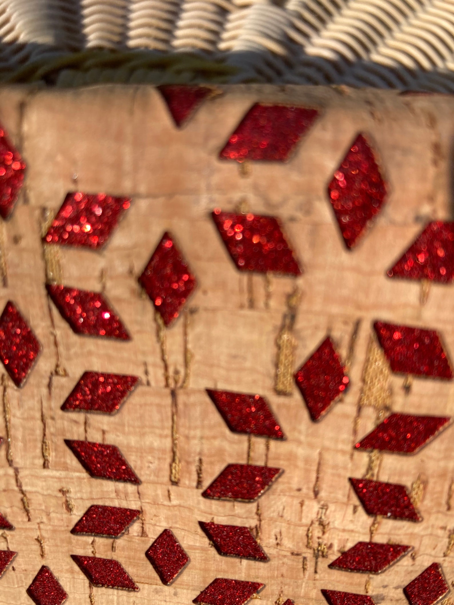 Checkbook Cover, Sparkly Red Checkbook Cover, Laser Cut Cork Red Coupon ...