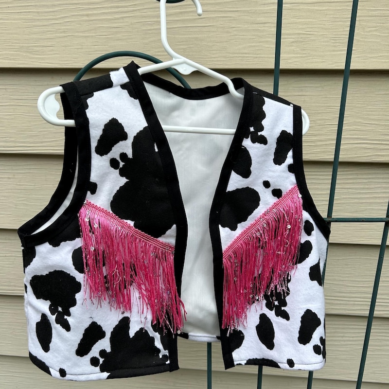 Cow Print Vests - Etsy