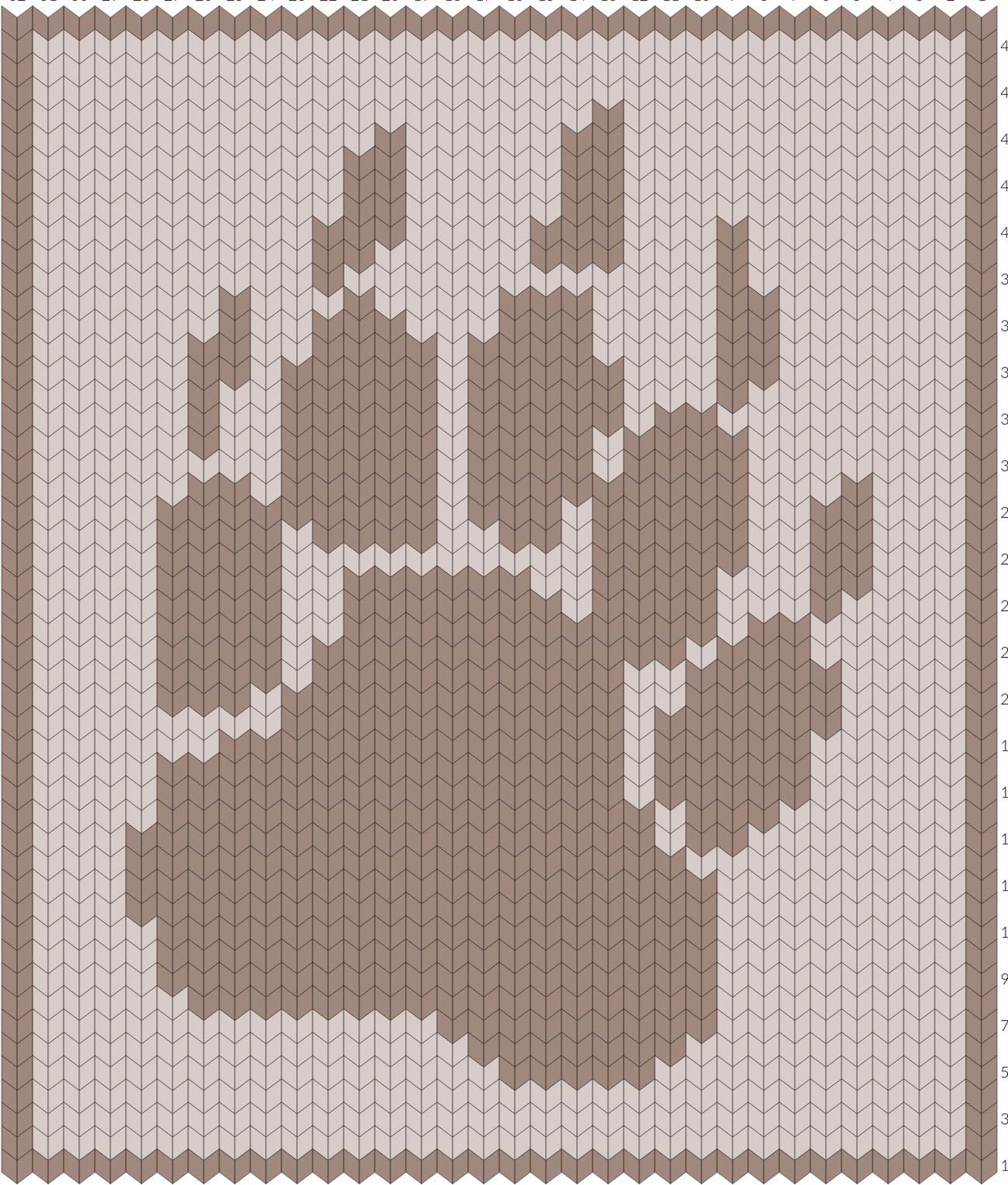Bear Paw Chunky Knit Blanket Pattern/ Hand Knitting/ Finger Knitting ...
