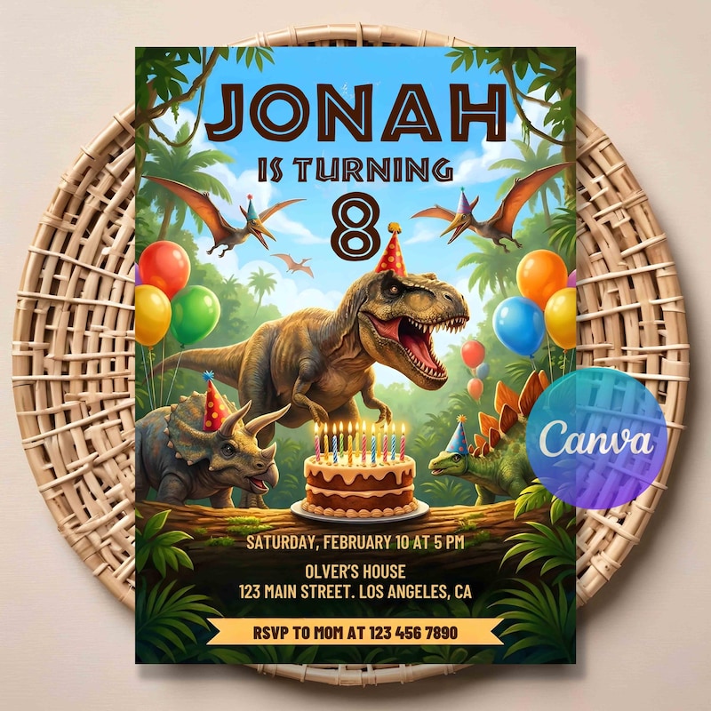 Dinosaur Mobile Template - Etsy UK