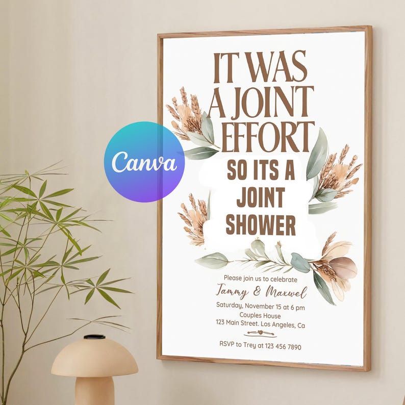 Minimalist Beer Joint Baby Shower Invitation | Coed Babyq Editable ...