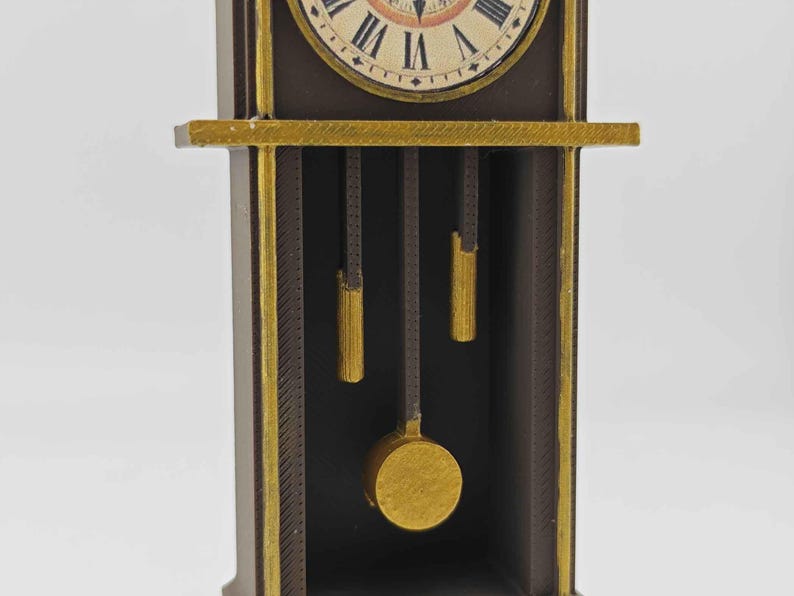1:12 Grandfather Clock — Vintage Dollhouse STL File With Printable ...