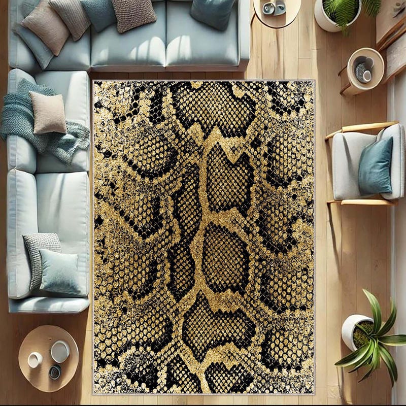 Snake Print Rug - Etsy