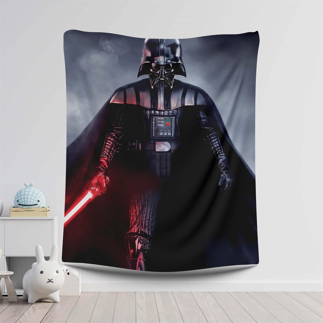Darth Vader Tapestry, Star Wars Wall Art, Sith Lord Decor, Dark Side ...
