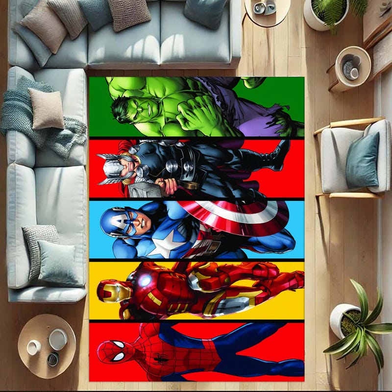 Avengers Rug - Etsy