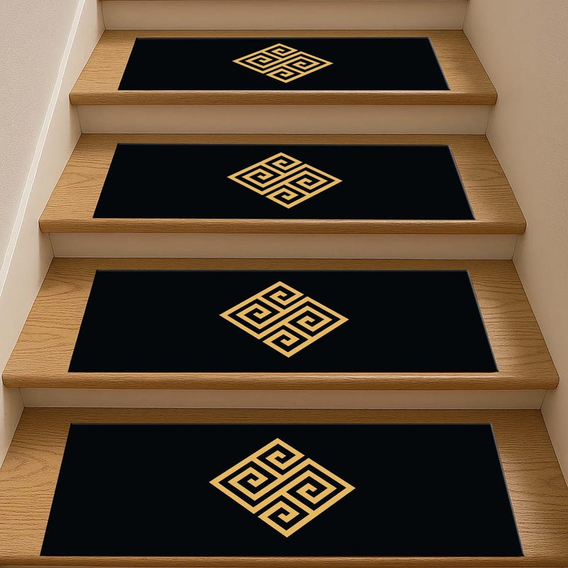 White Gold Stair Carpet - Etsy