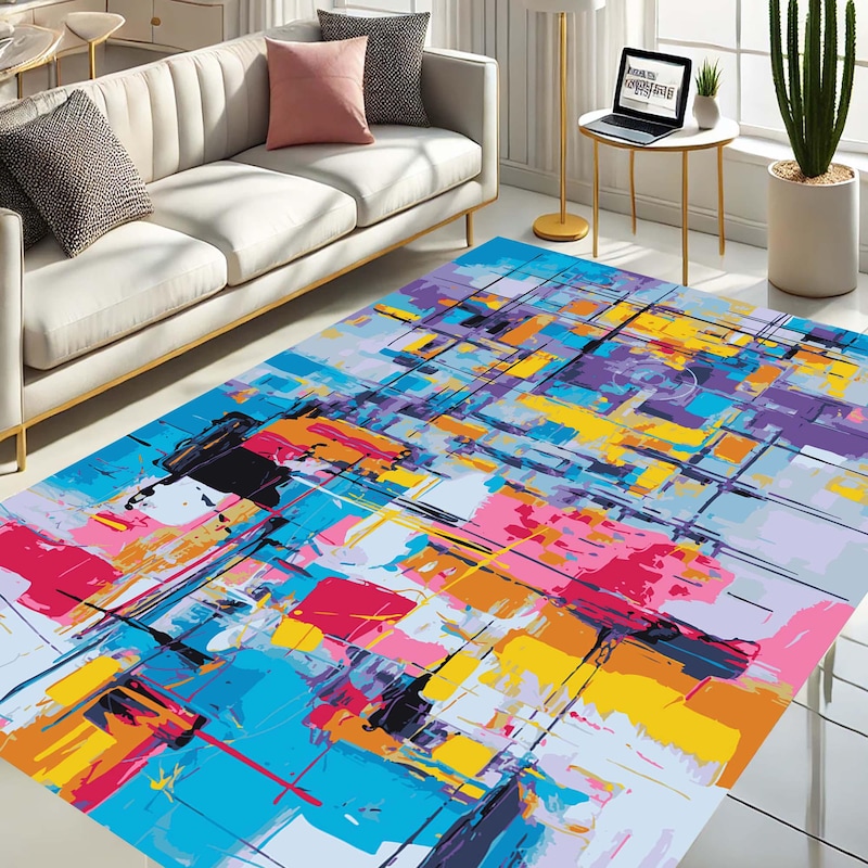 Abstract Rug - Etsy