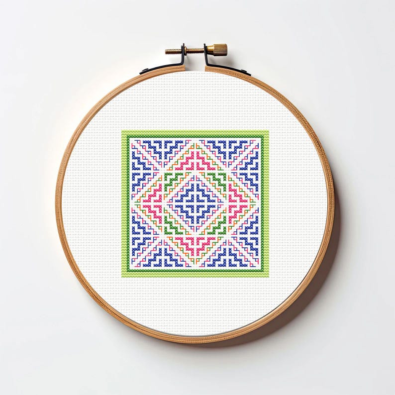 Hmong Cross-stitch Pattern File - Paj Ntaub - Digital Download Kit ...