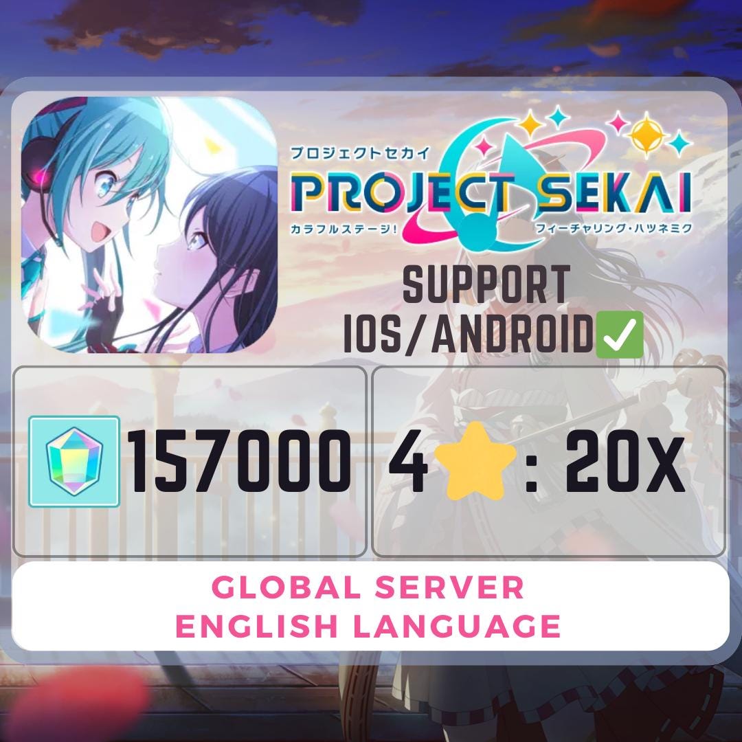 157K 20x4 Global Project Sekai PJSK Colorful Stage Digital Product PNG ...