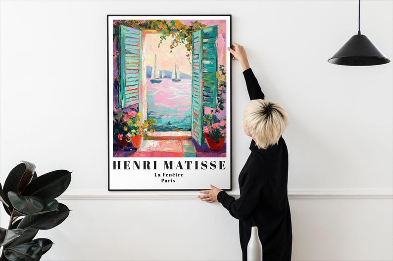 Henri Matisse Window Art Print, Colorful Impressionist Poster, Open ...