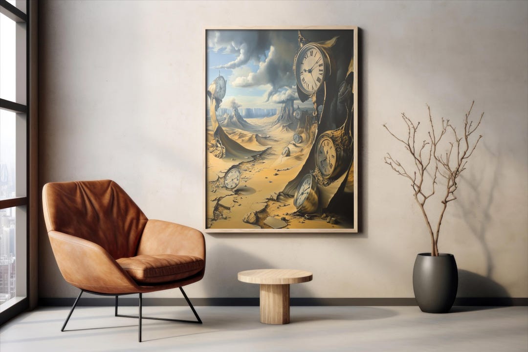 Surrealist Art Print - Salvador Dalí-inspired Melting Clocks - Timeless ...