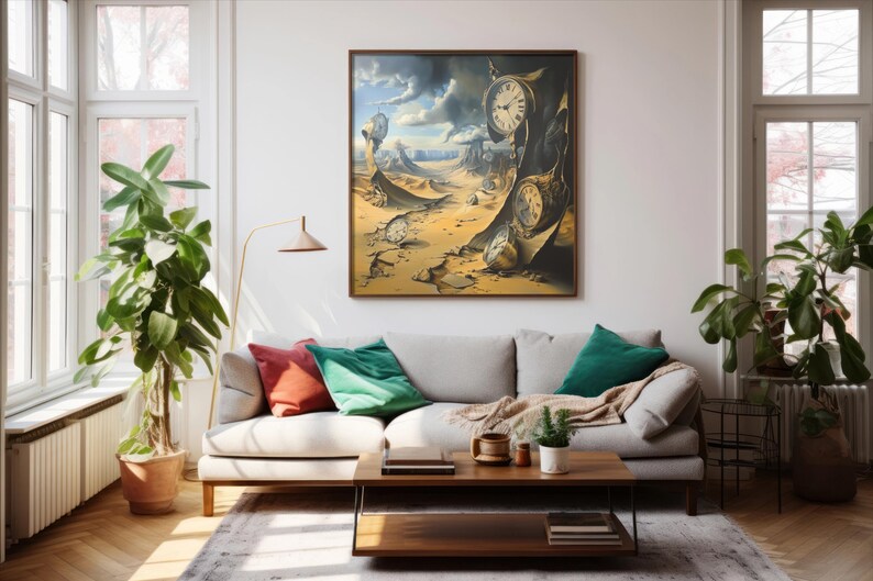 Surrealist Art Print - Salvador Dalí-inspired Melting Clocks - Timeless ...
