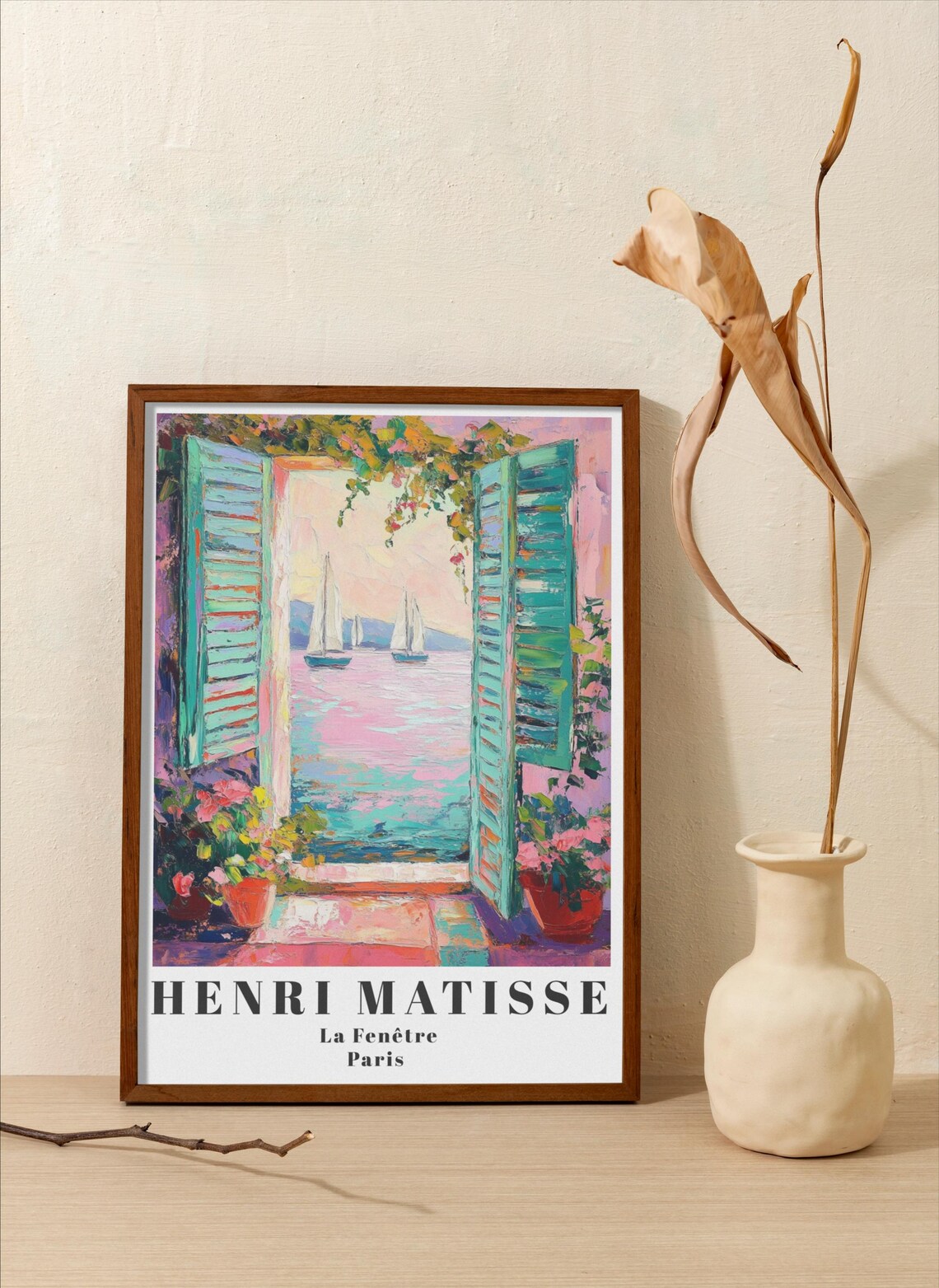 Henri Matisse Window Art Print, Colorful Impressionist Poster, Open ...