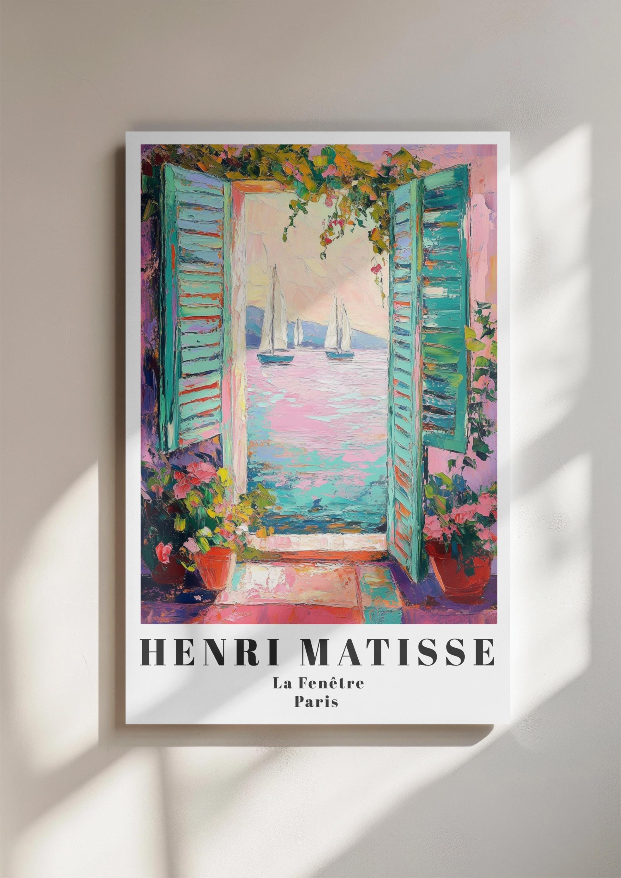 Henri Matisse Window Art Print, Colorful Impressionist Poster, Open ...