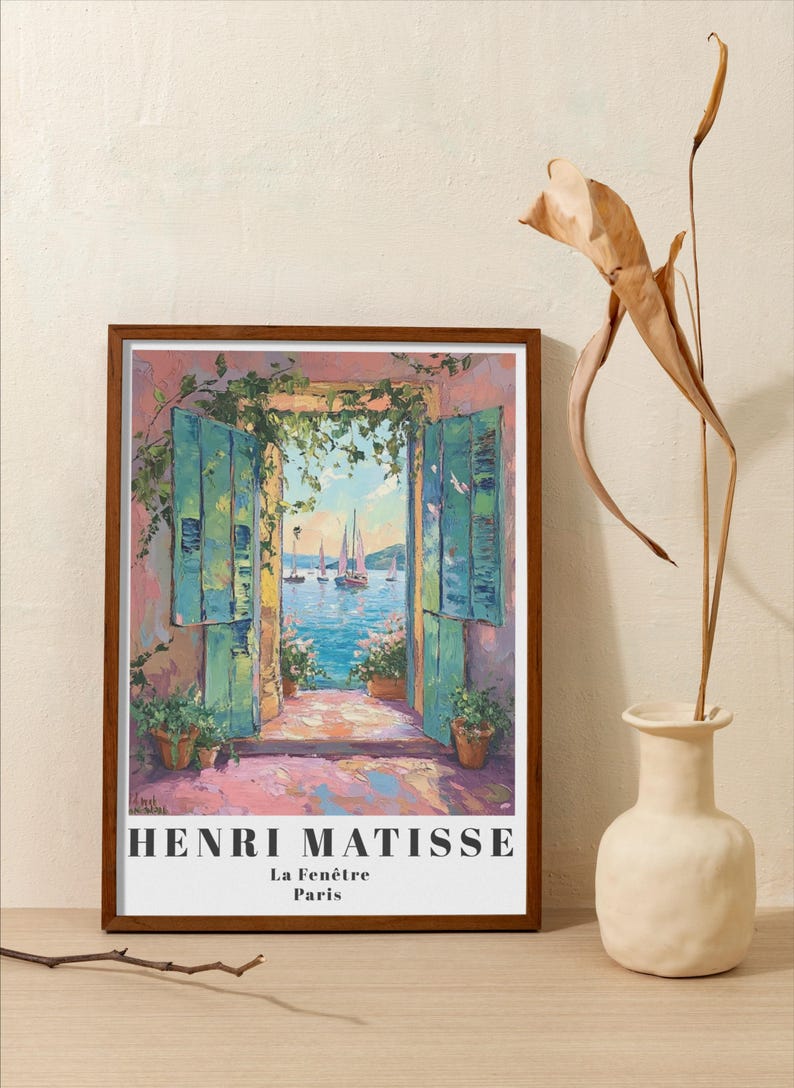Henri Matisse Window Poster, Open Shutters Sea View Art Print ...