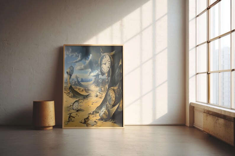 Surrealist Art Print - Salvador Dalí-inspired Melting Clocks - Timeless ...