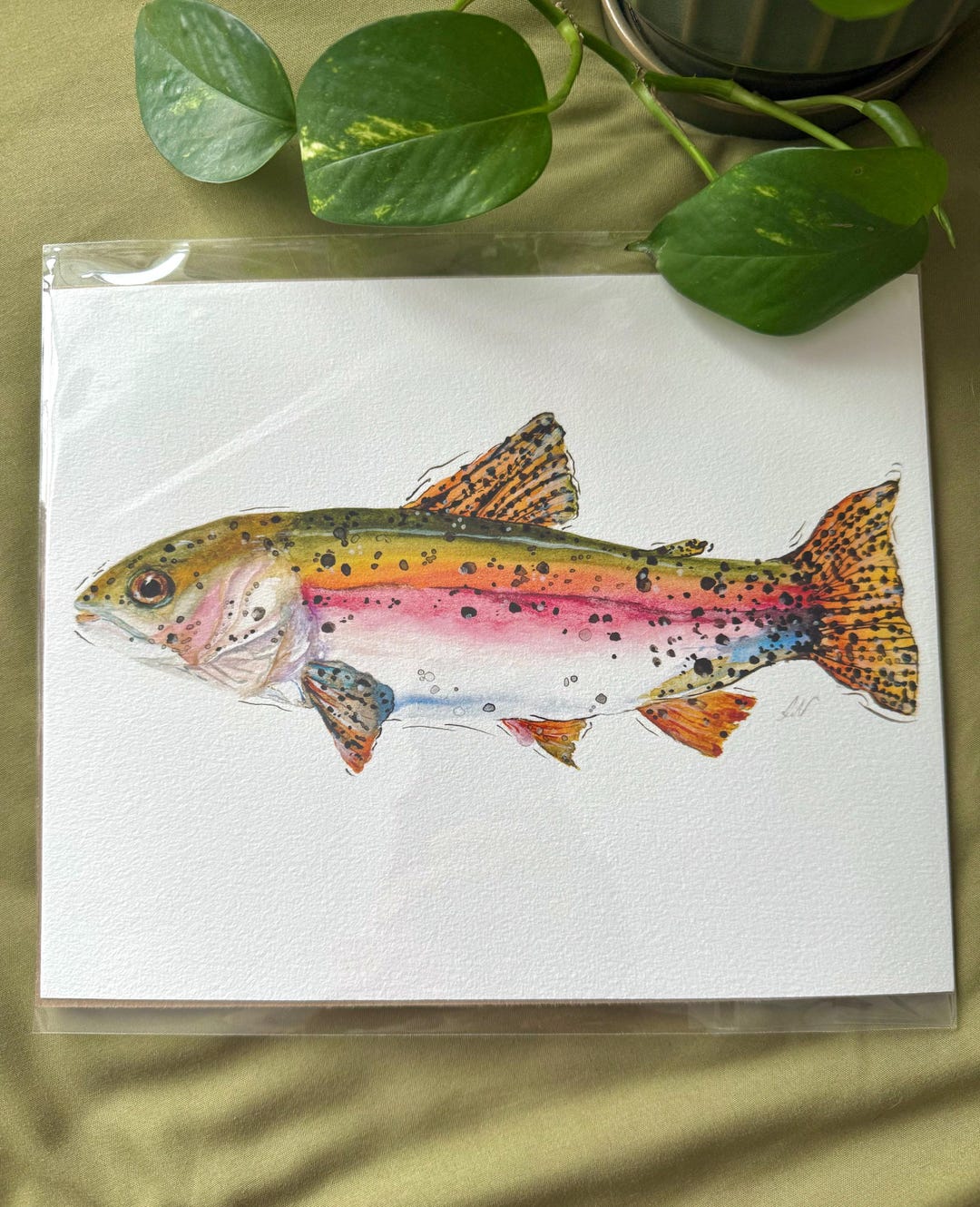 Rainbow Trout Print - - Etsy