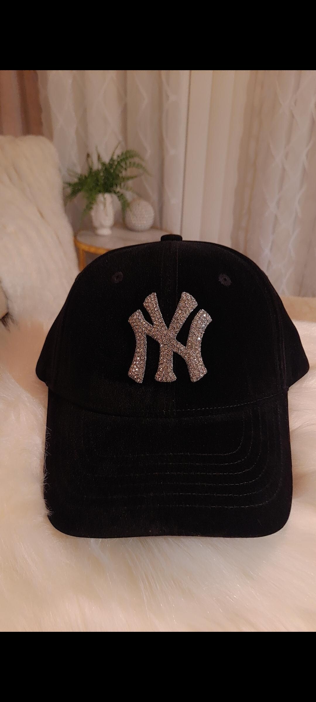 Fitted Velvet NY Bling Baseball Cap - Etsy
