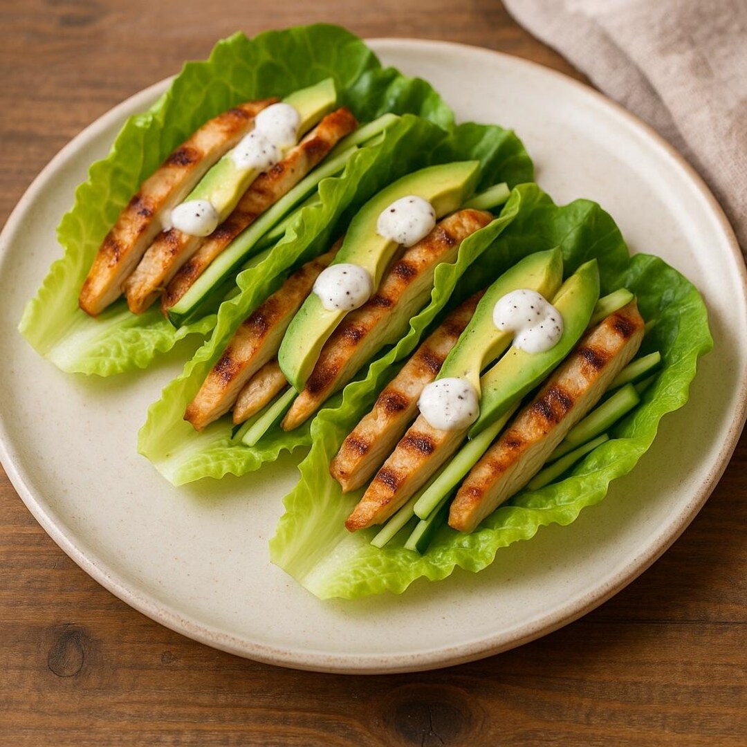 Grilled Chicken & Avocado Lettuce Wraps - Etsy