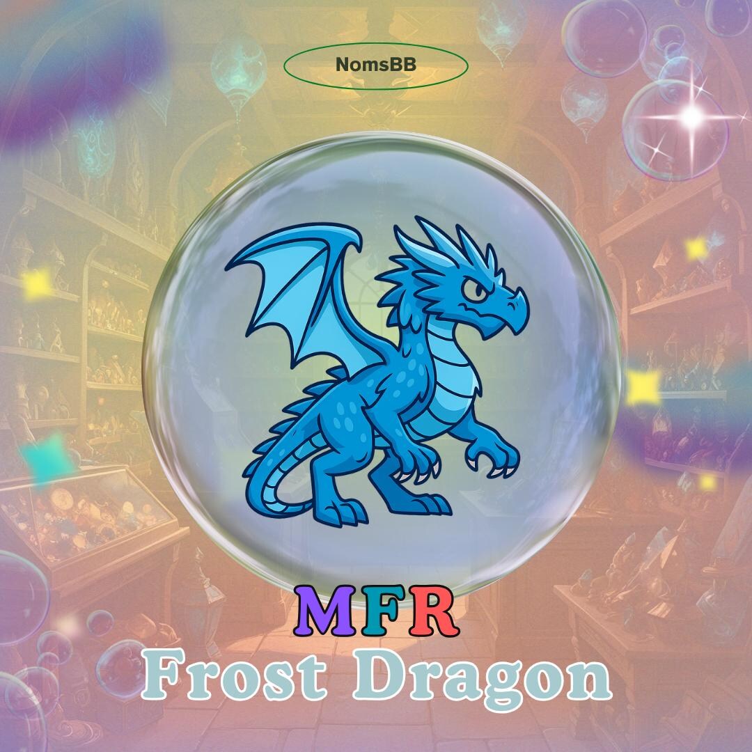 Adopt From Me Pets MFR Frost Dragon - Etsy