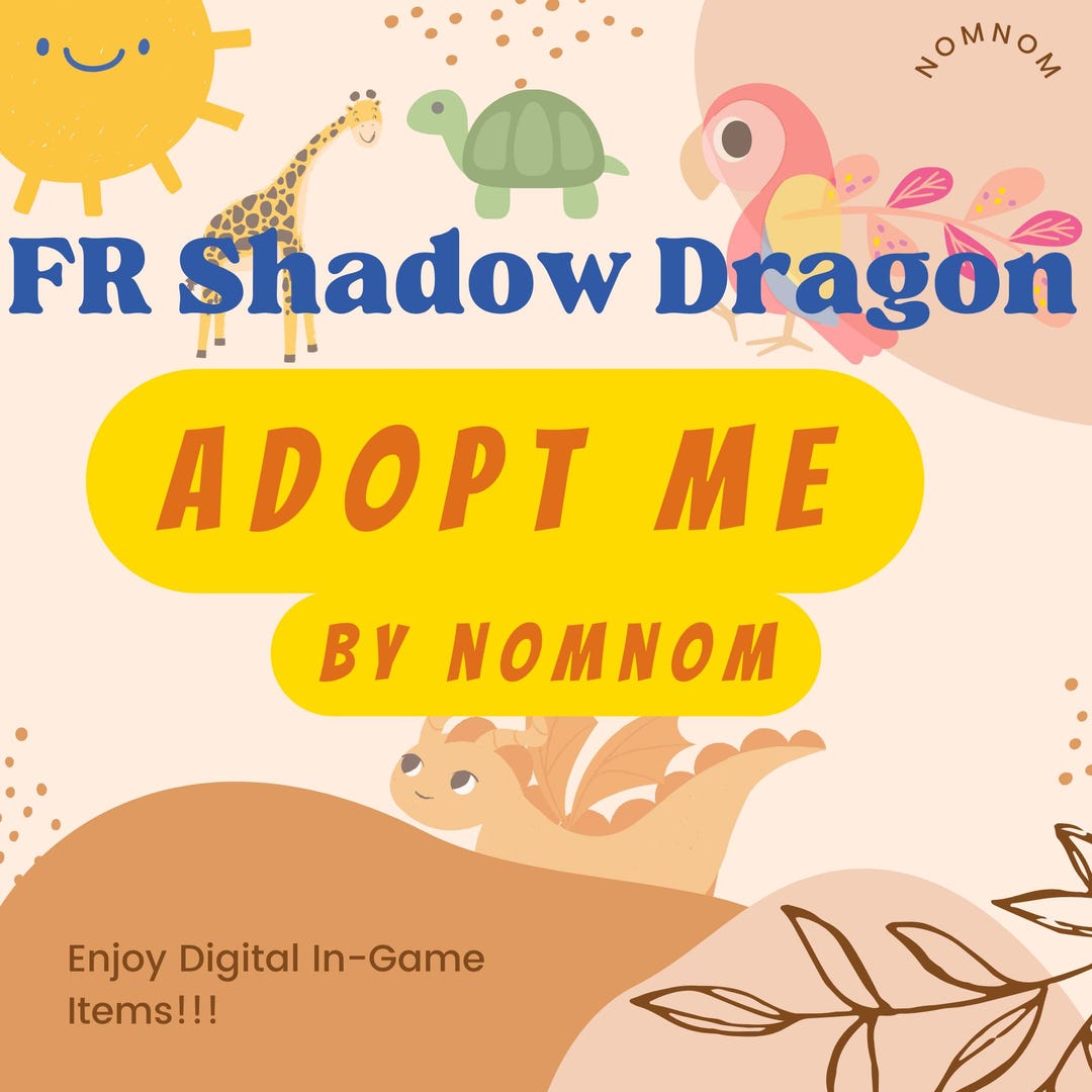 Adopt Me FR Shadow Dragon - Etsy