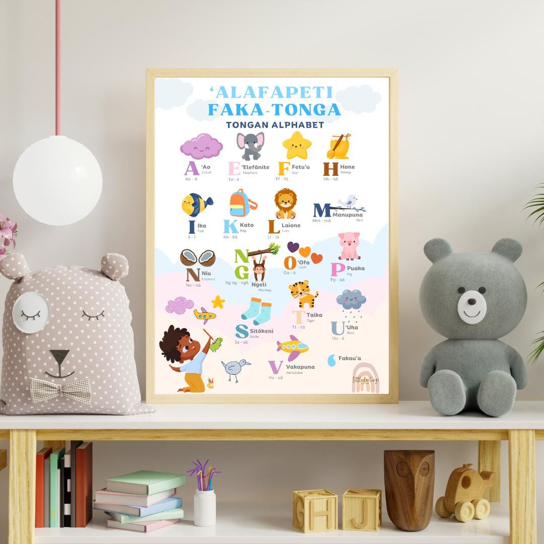 Tongan Alphabet Digital Prints for Kids – Digital Prints for Kids ...