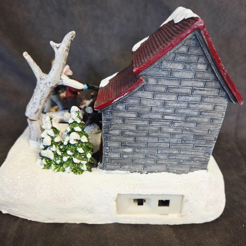 Crosslight Holiday Village Animated Lumber Jack - Music & Lights Do Not ...