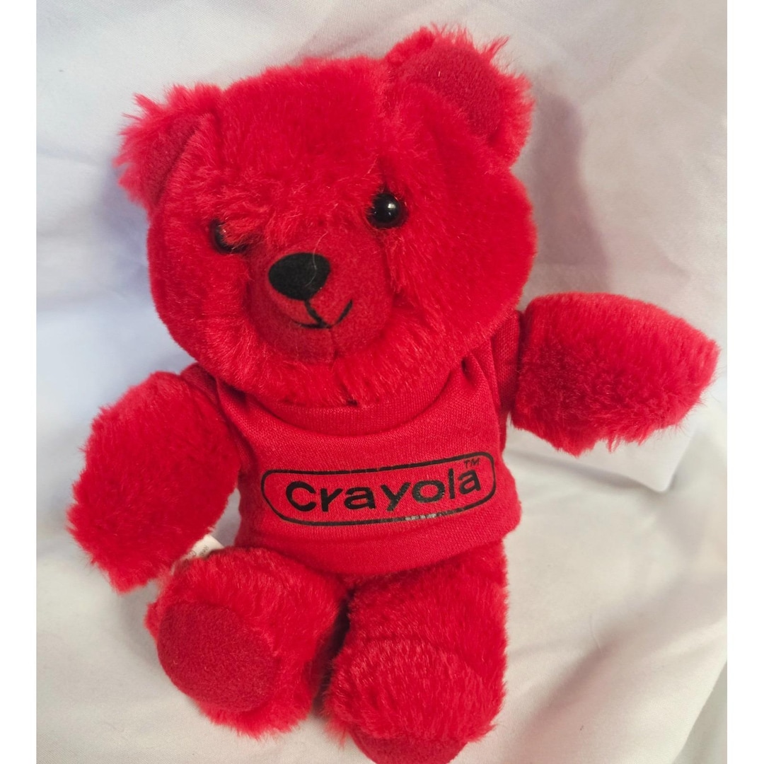 Vintage Burger King 1986 CRAYOLA Teddy Bear-red - Etsy