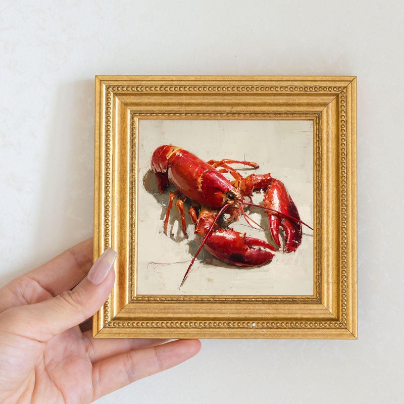 Framed Still Life Lobster - Etsy