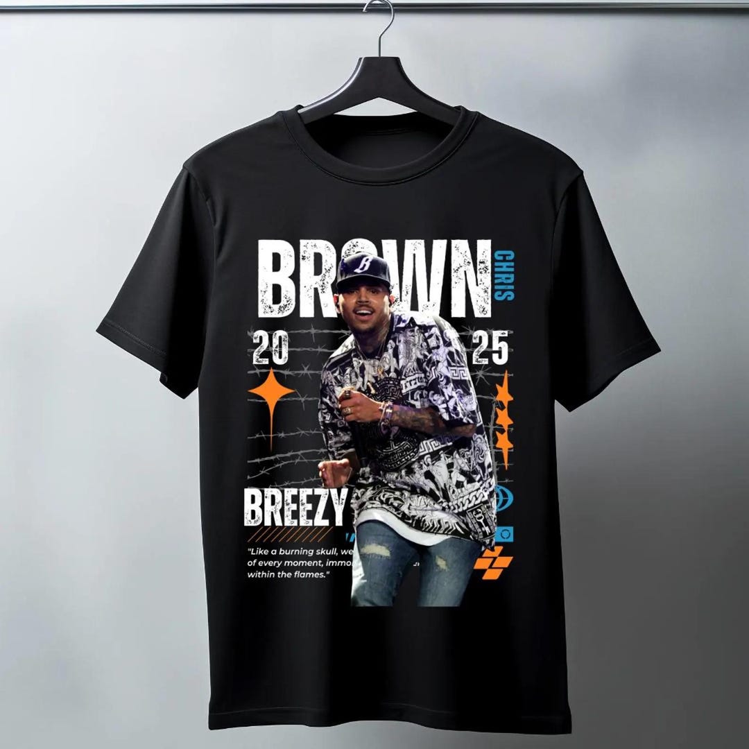 Chris Brown Tour Shirt, Bootleg Rap Tee, Breezy Merch Shirt, Chris ...