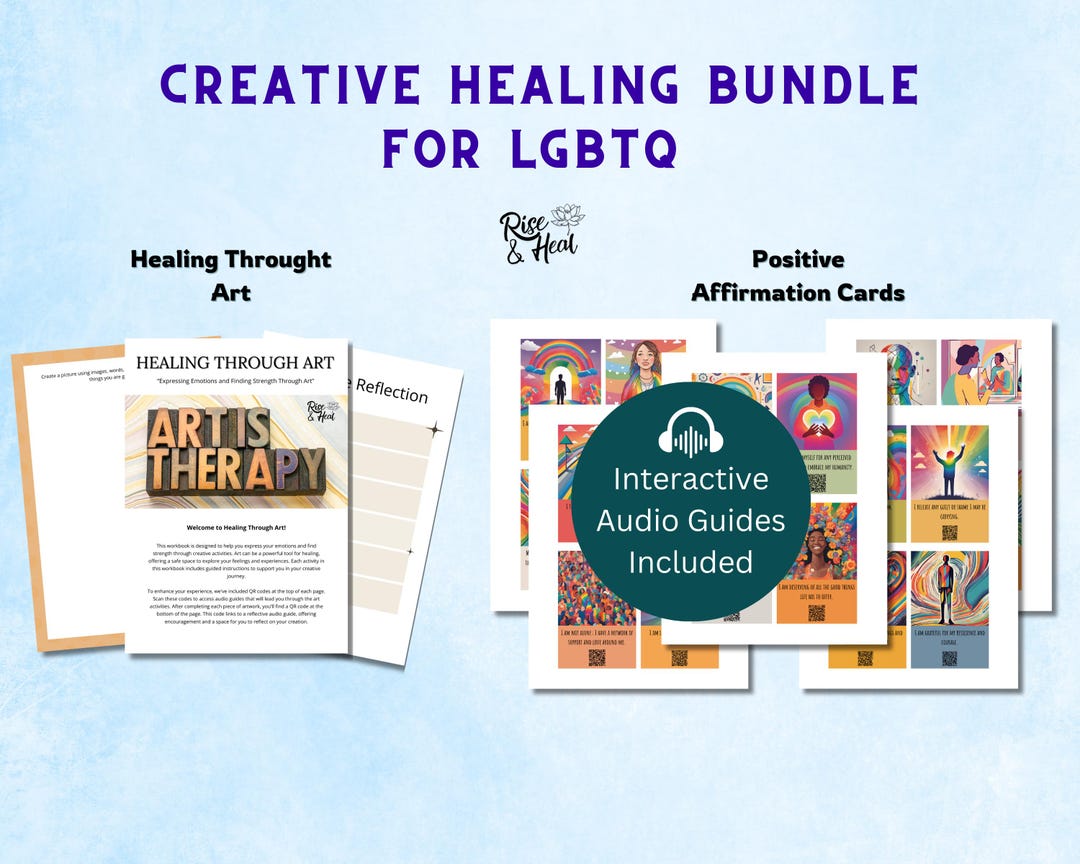 Creative Wellness Bundle for LGBTQ - Printable Art Therapy ...