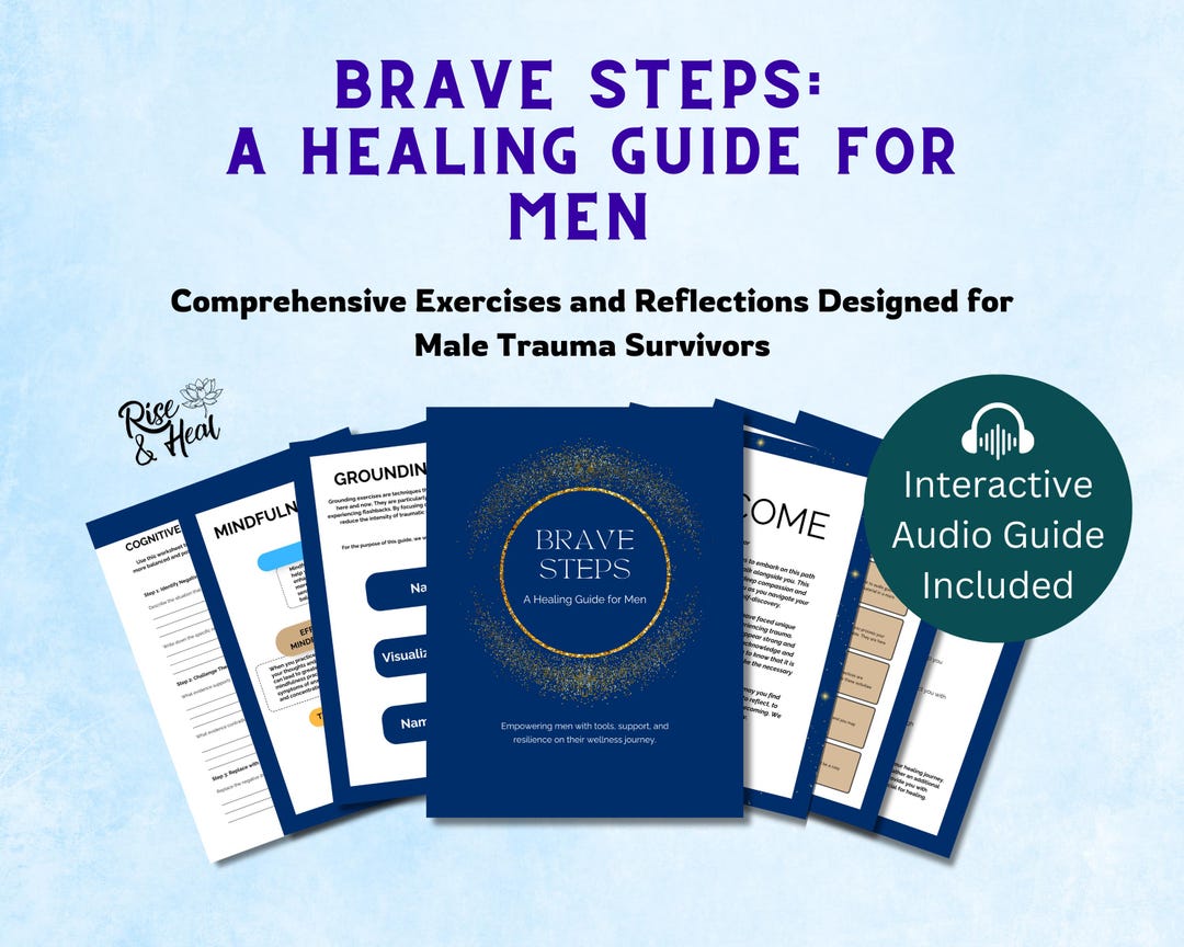 Healing Guide for Men - Trauma Recovery & Self-care Worksheets With ...