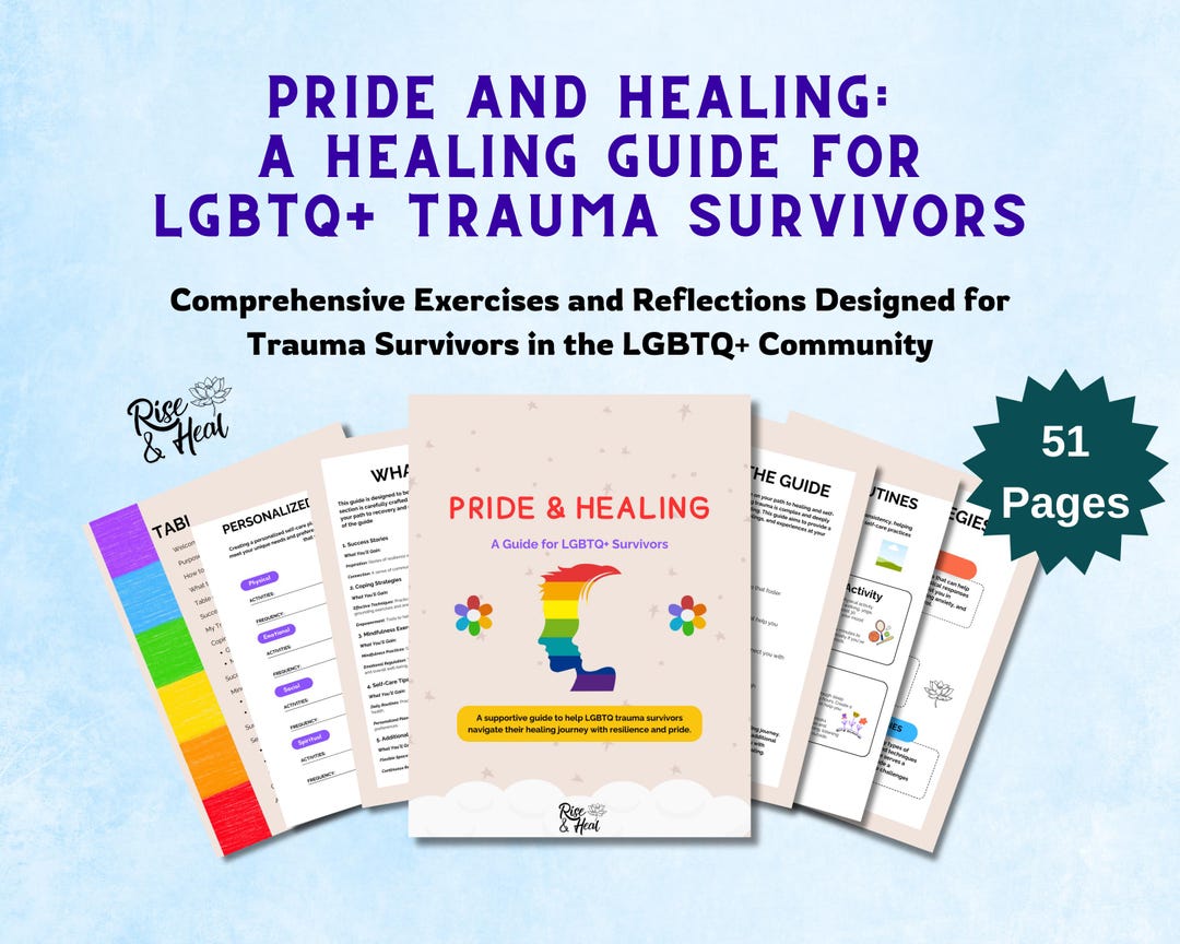 Healing Guide for LGBTQ Printable Worksheets With Audio Guides for ...