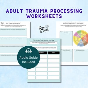 Trauma Processing Worksheets for Adults - Printable With Guided Audio ...