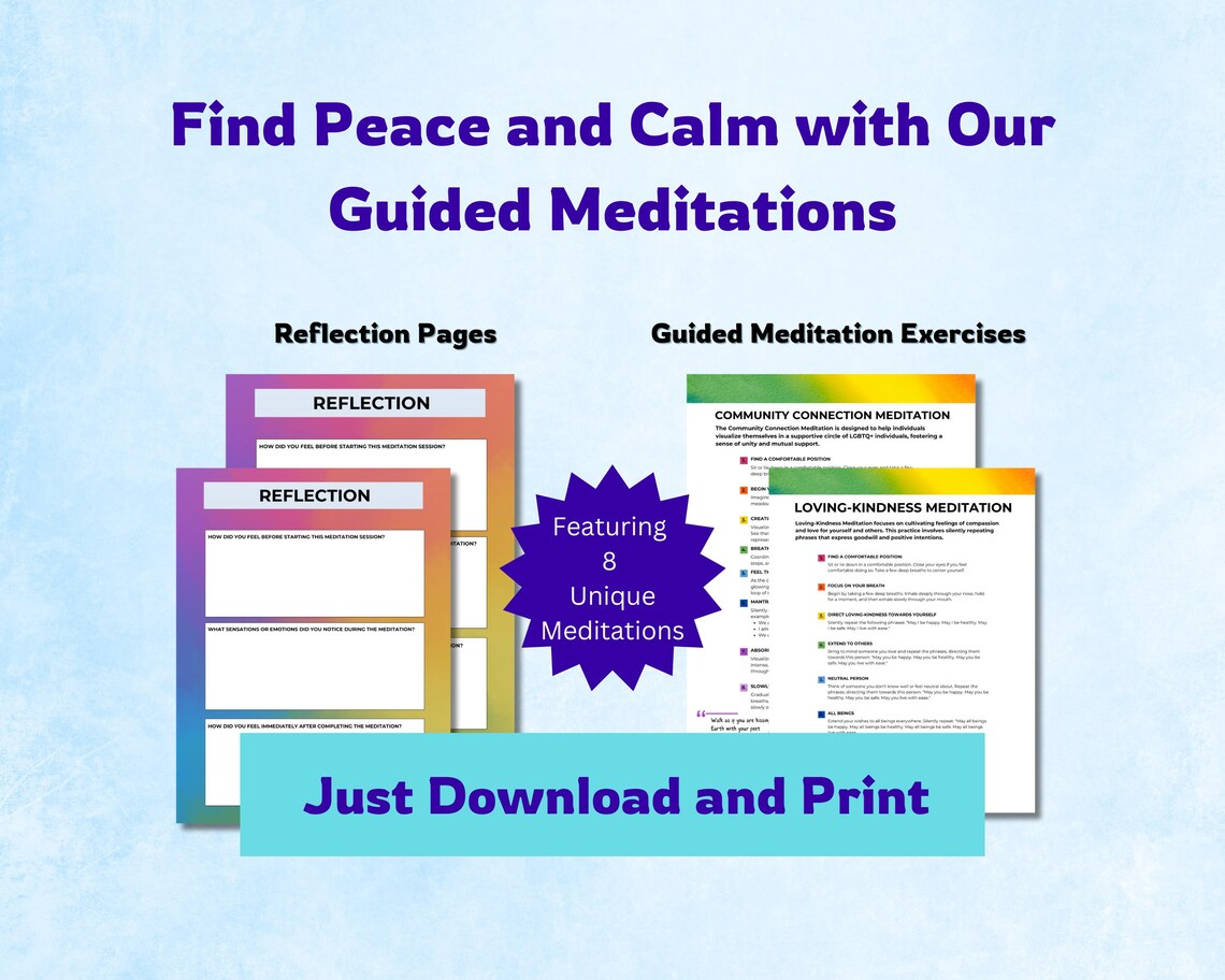 Meditation Guide for LGBTQ - Printable Scripts With Audio for ...