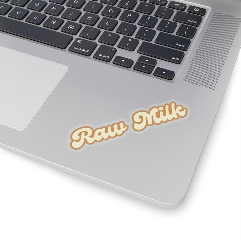 Retro Raw Milk Stickers, Butter Yellow Vinyl Decals - Etsy
