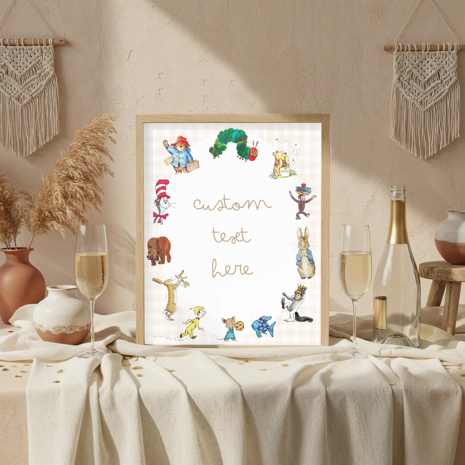 First Birthday Table Signs | One for the Books | Storybook Birthday ...