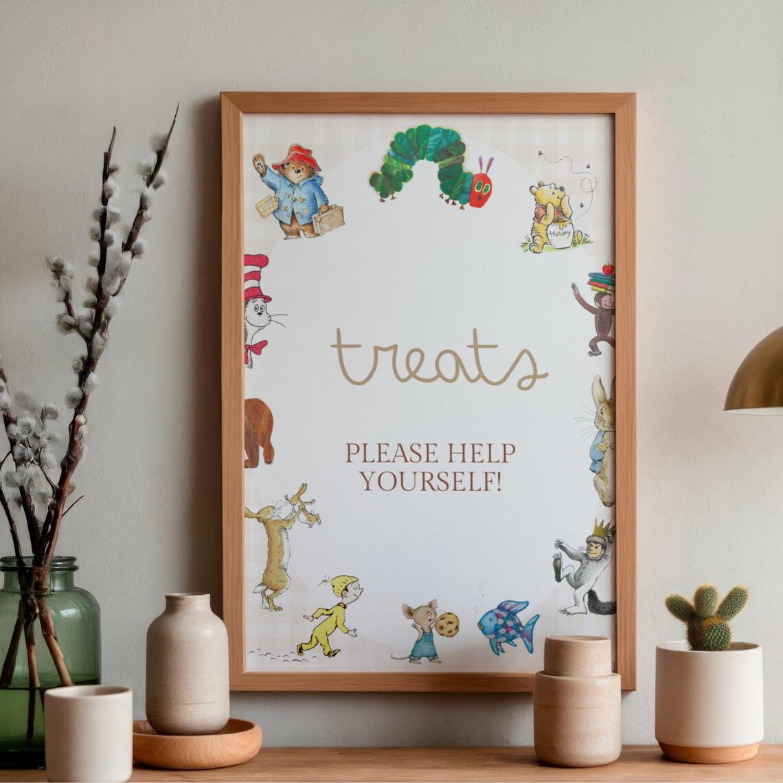 First Birthday Table Signs | One for the Books | Storybook Birthday ...