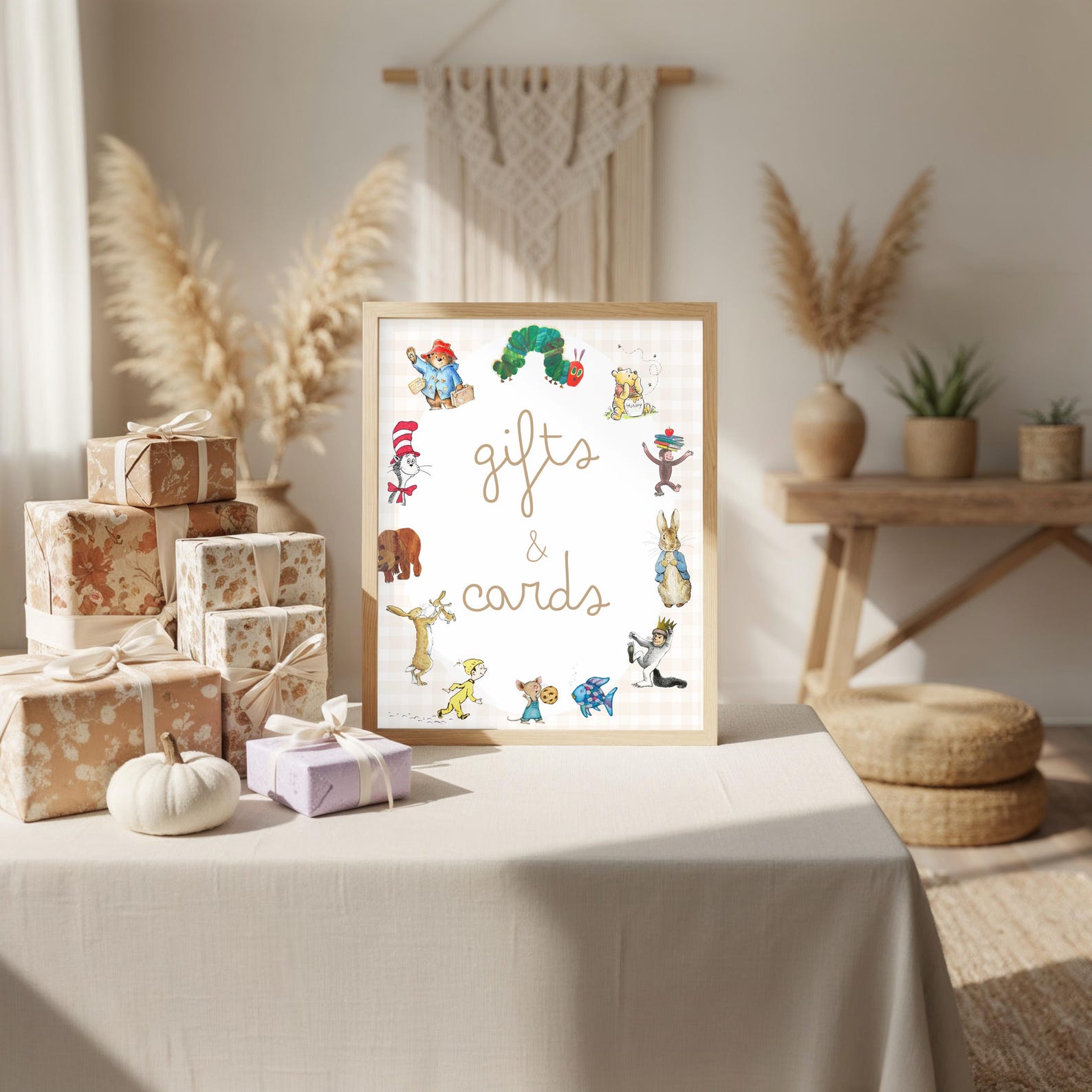 First Birthday Table Signs | One for the Books | Storybook Birthday ...