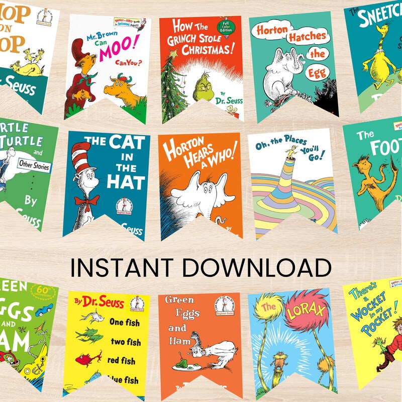 Dr Seuss Book Covers - Etsy