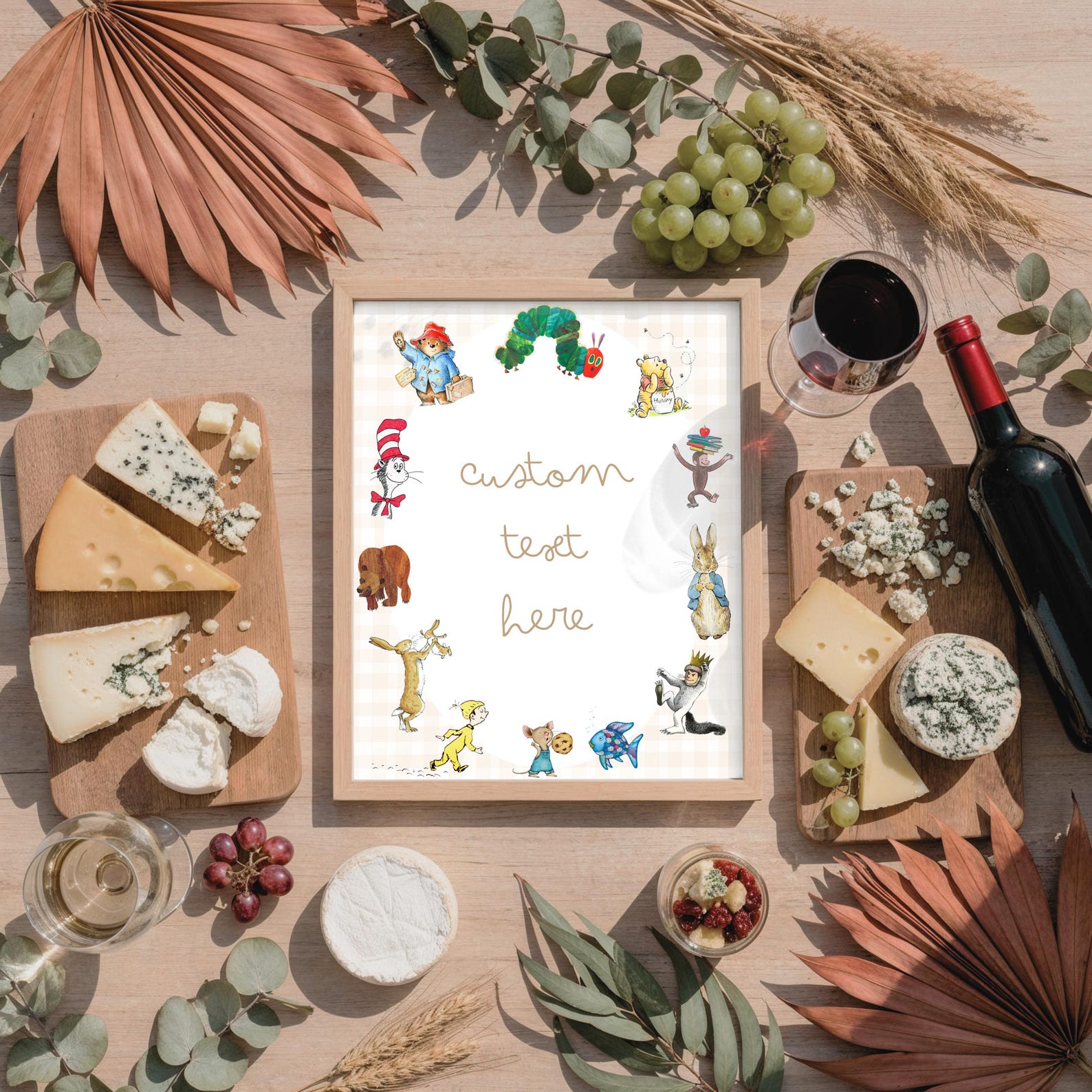 First Birthday Table Signs | One for the Books | Storybook Birthday ...