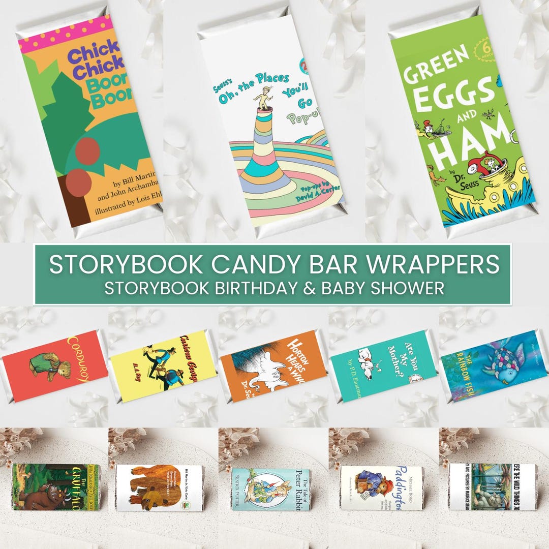 Storybook Candy Bar Wrappers | Storybook Covers | Mini & Large ...
