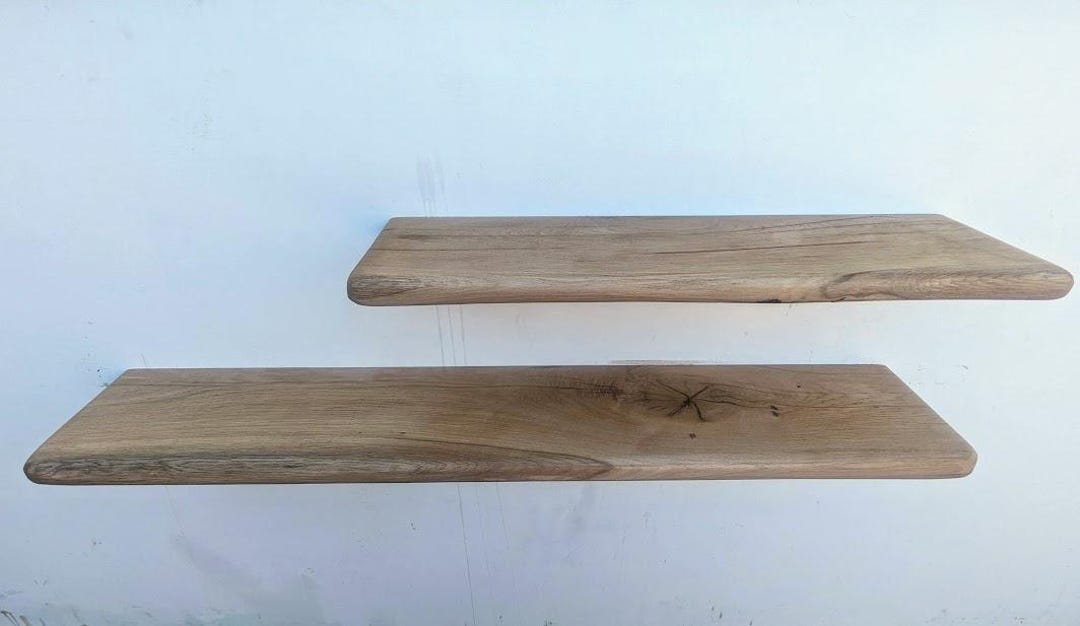 Solid Oak Shelves - Etsy