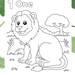 Jungle Animal Counting Coloring Pages | Fun Animal Worksheet for Kids ...